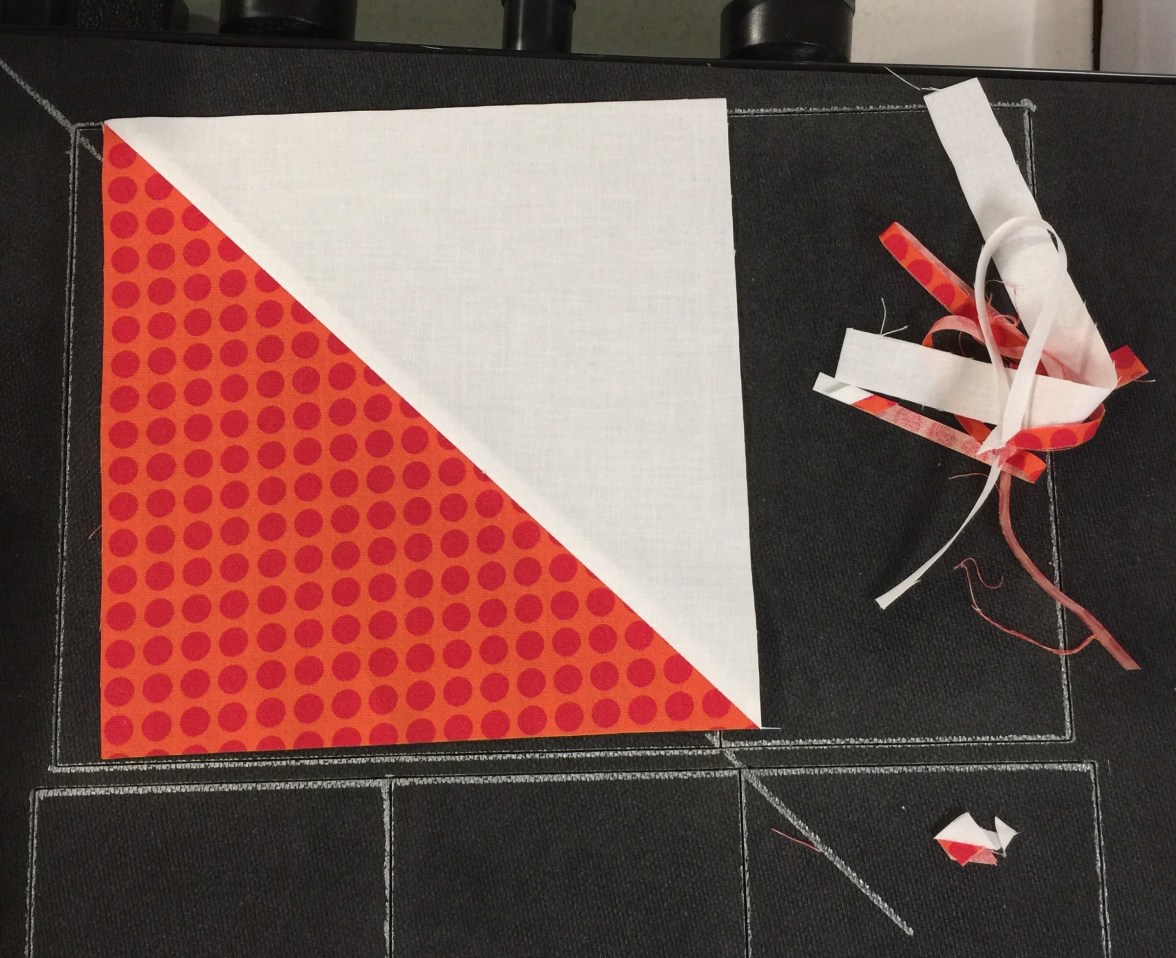 Trimming HSTs with a Die Cutter~ Tutorial | KatyQuilts