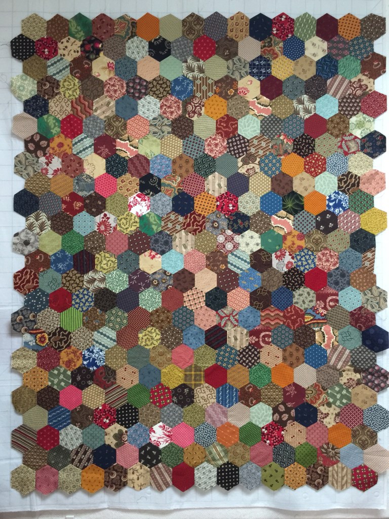 Hand Pieced Hexi Quilt | KatyQuilts