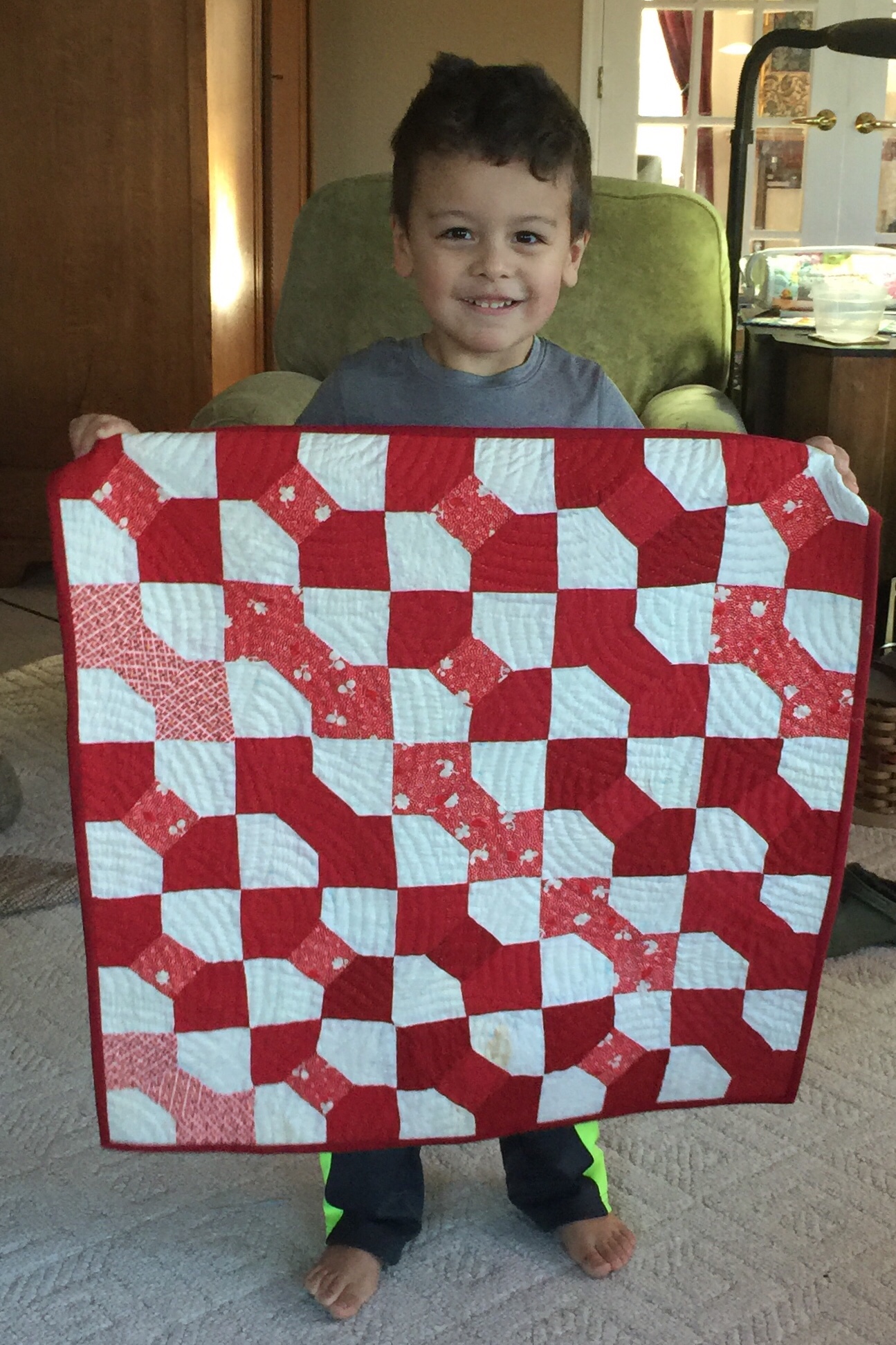 My New Helper and a Finish | KatyQuilts