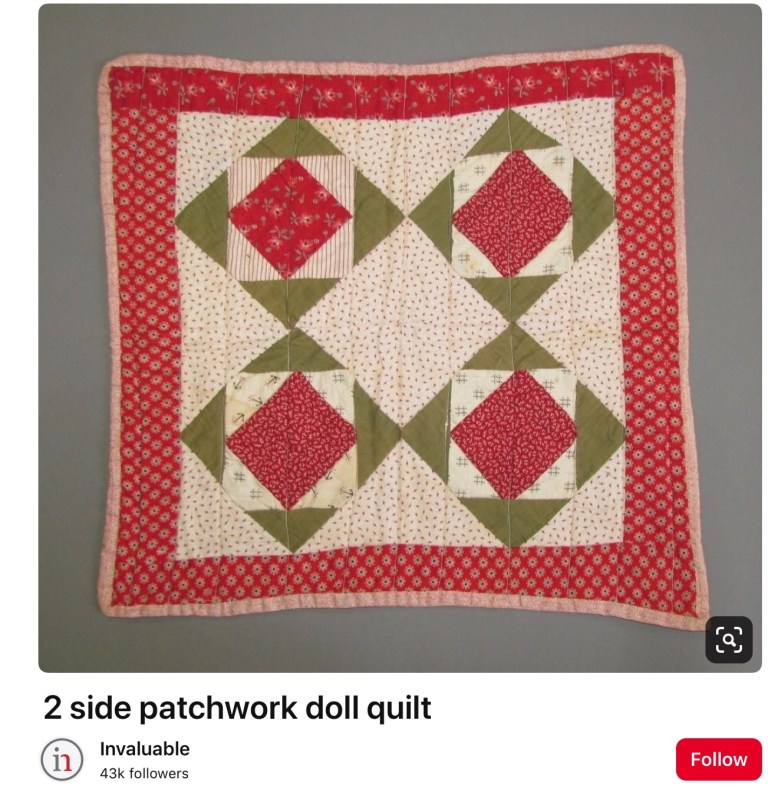 Finish It Up Friday ~ Square in a Square Doll Quilt | KatyQuilts