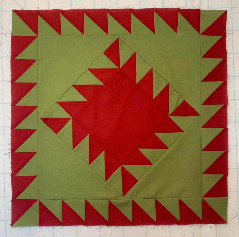 Sawtooth Diamond in a Square | KatyQuilts