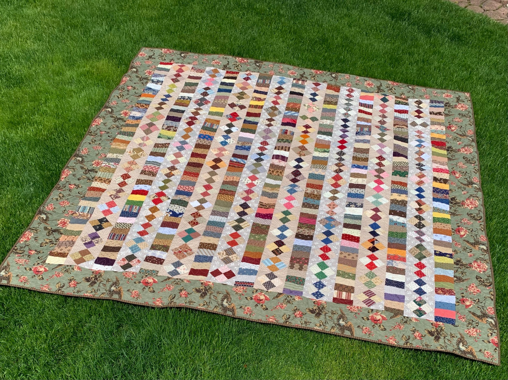 Finish It Up Friday ~ 4 Patch Strippie | KatyQuilts