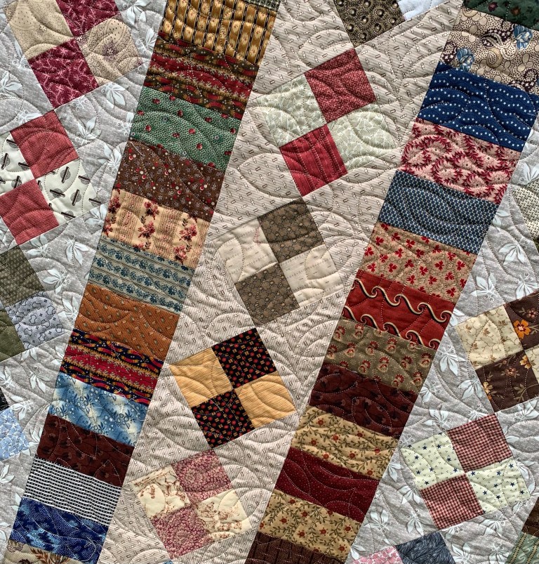 Finish It Up Friday ~ 4 Patch Strippie | KatyQuilts