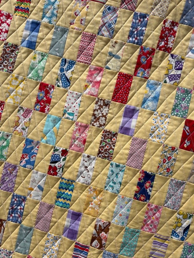 Finish It Up Friday ~ 30s Scrappy Rectangles | KatyQuilts
