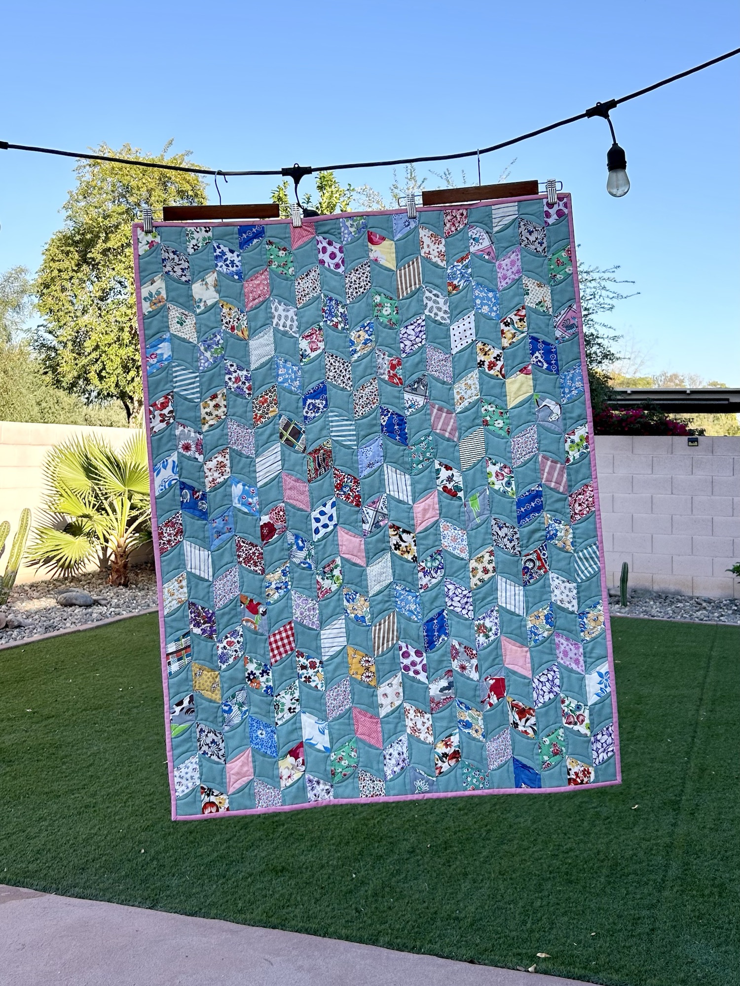 Finish It Up Friday ~ Vintage Diamonds | KatyQuilts